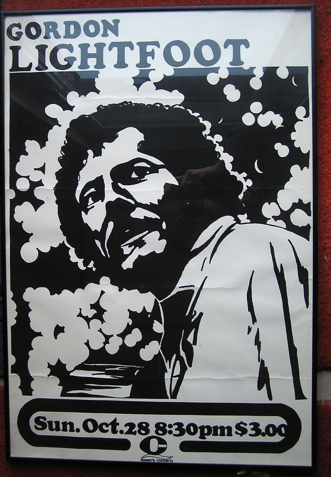 GORDON LIGHTFOOT Poster 1973 Kingston Vintage Original Screen Print ...