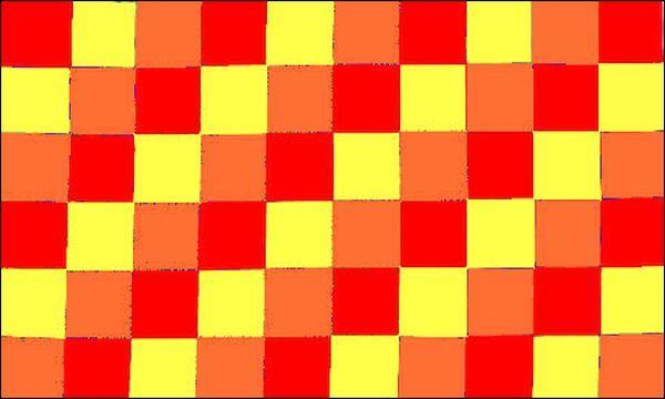 Red Yellow Orange Checkered Flag - 3x5 Ft - Flags