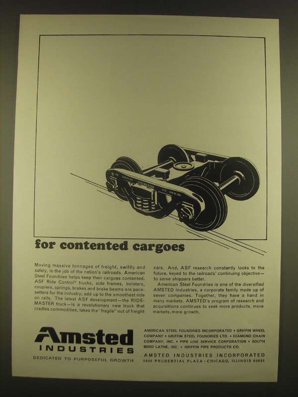 1963 Amsted Industries ASF Ride Control Ad - and similar items