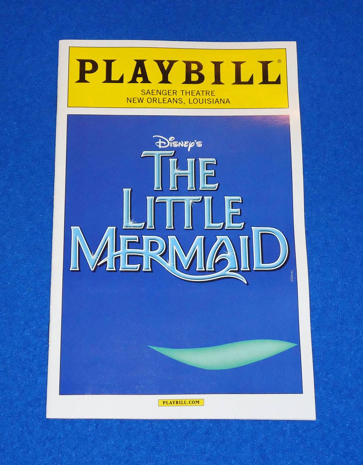WALT DISNEY THE LITTLE MERMAID PLAYBILL ALAN MENKEN DOUG WRIGHT SLATER ...