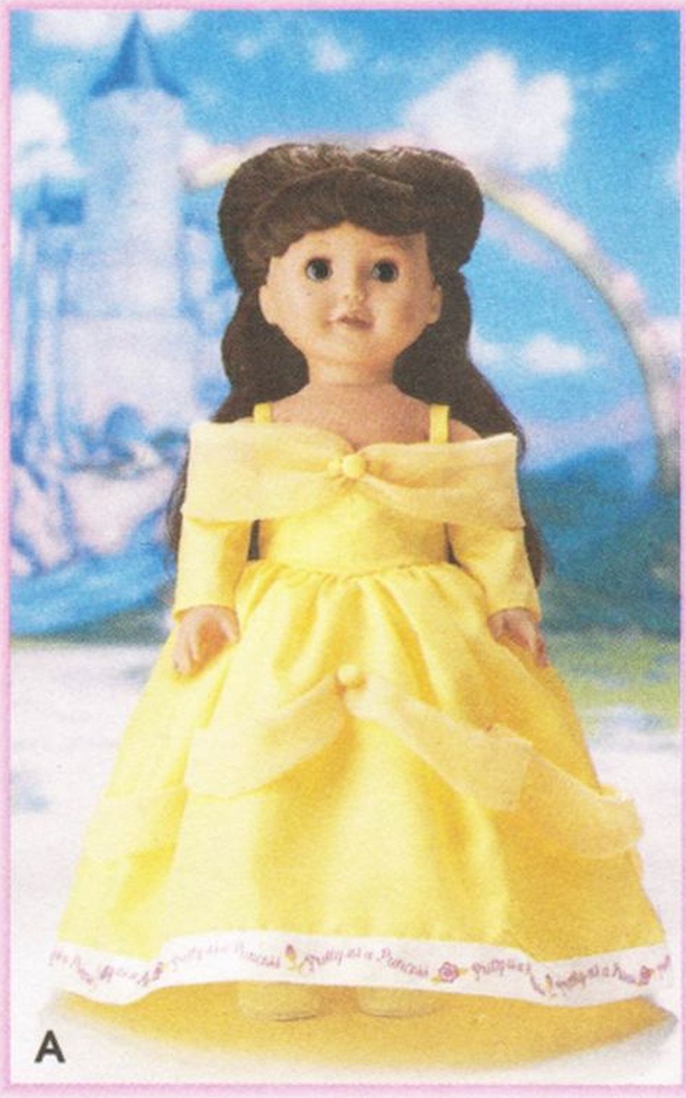 Disney Princess 18" Doll Belle Ariel Cinderella Snow White Costumes Sew ...