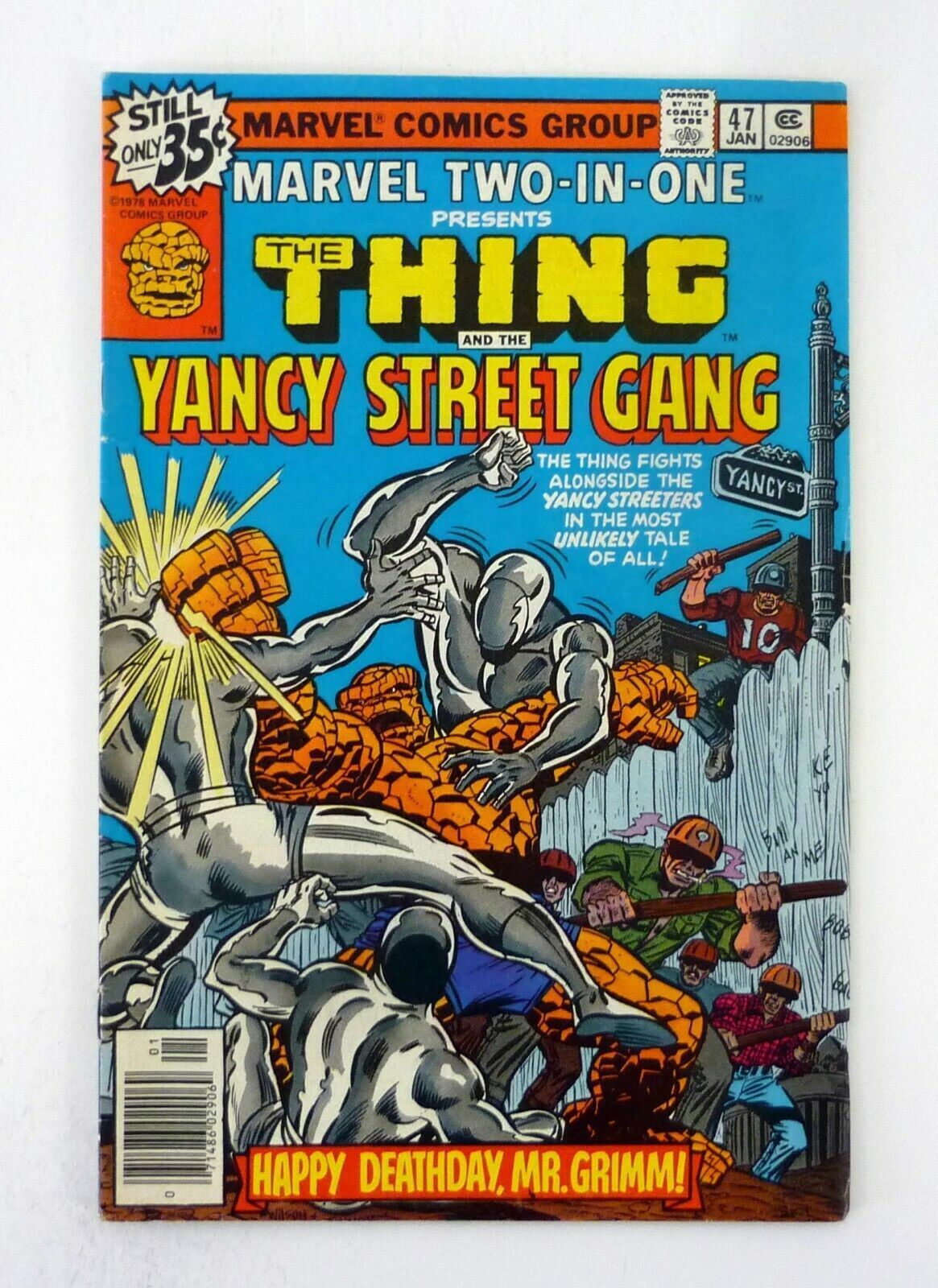 Marvel Two-In-One #47 Marvel Comics Thing & Yancy Street Gang FN/VF ...