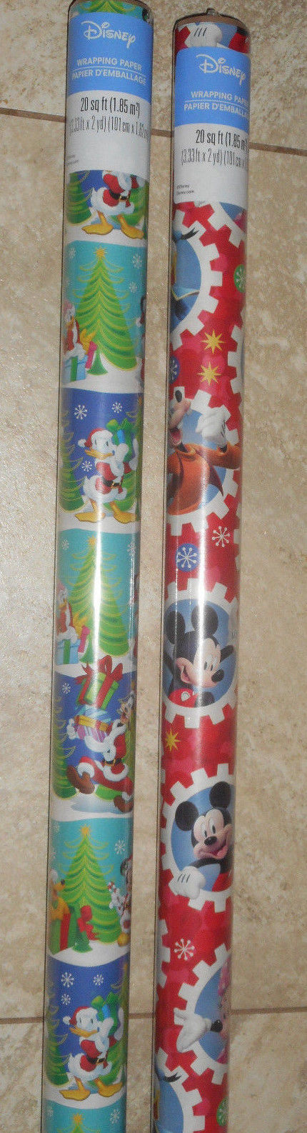Mickey Mouse Christmas Wrapping Paper American Greetings 20 sq ft ...