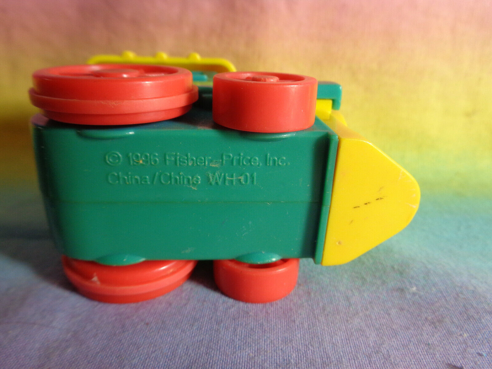 Vintage 1996 Fisher Price Inc. Train Locomotive with Conductor Figure ...