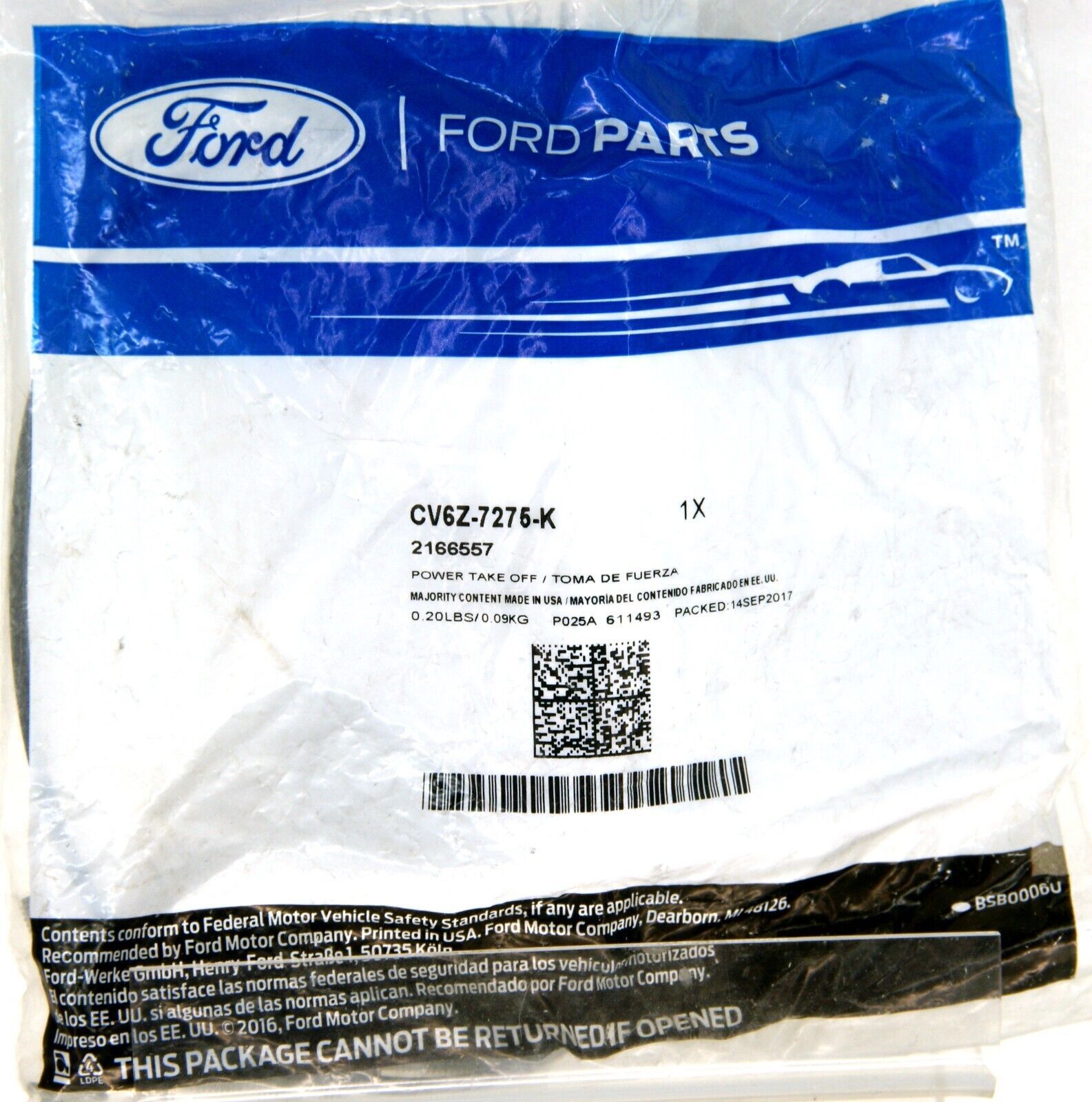 2013-2019 Ford CV6Z-7275-K 4WD PTO Side Cover Seal Kit OEM 5124 ...