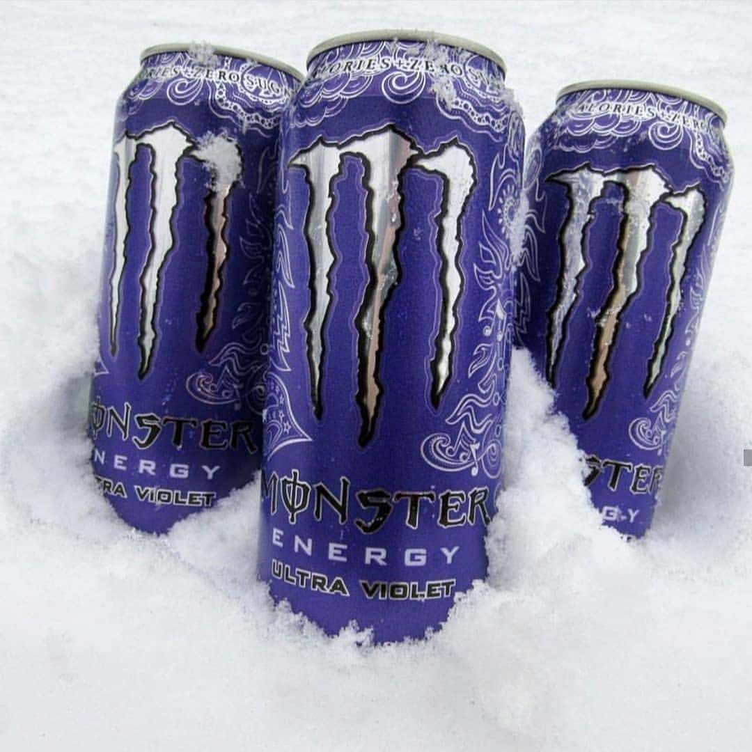 Monster Energy Ultra Violet Zero Sugar Energy Drinks 16 FL Oz Cans 12 ...
