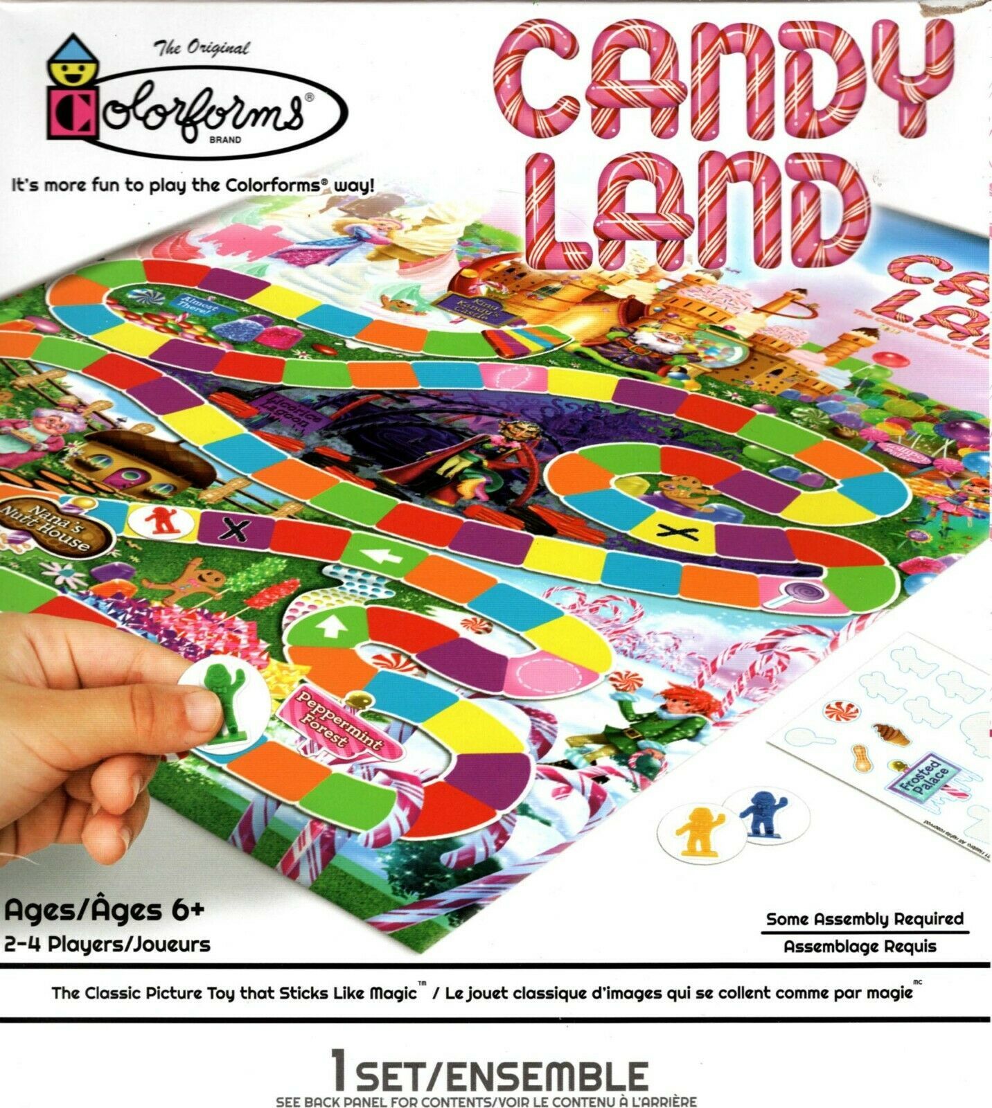 Colorforms Candy Land Game Set -It's More Fun To Play The Colorform Way ...