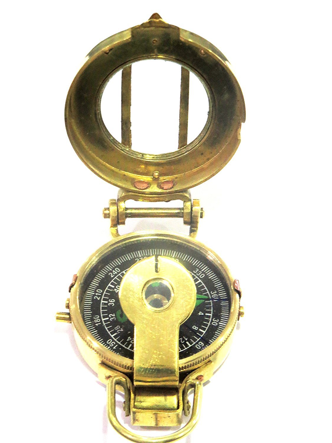 Nauticalmart 3" Military Compass Elite Model Solid Brass - Compasses