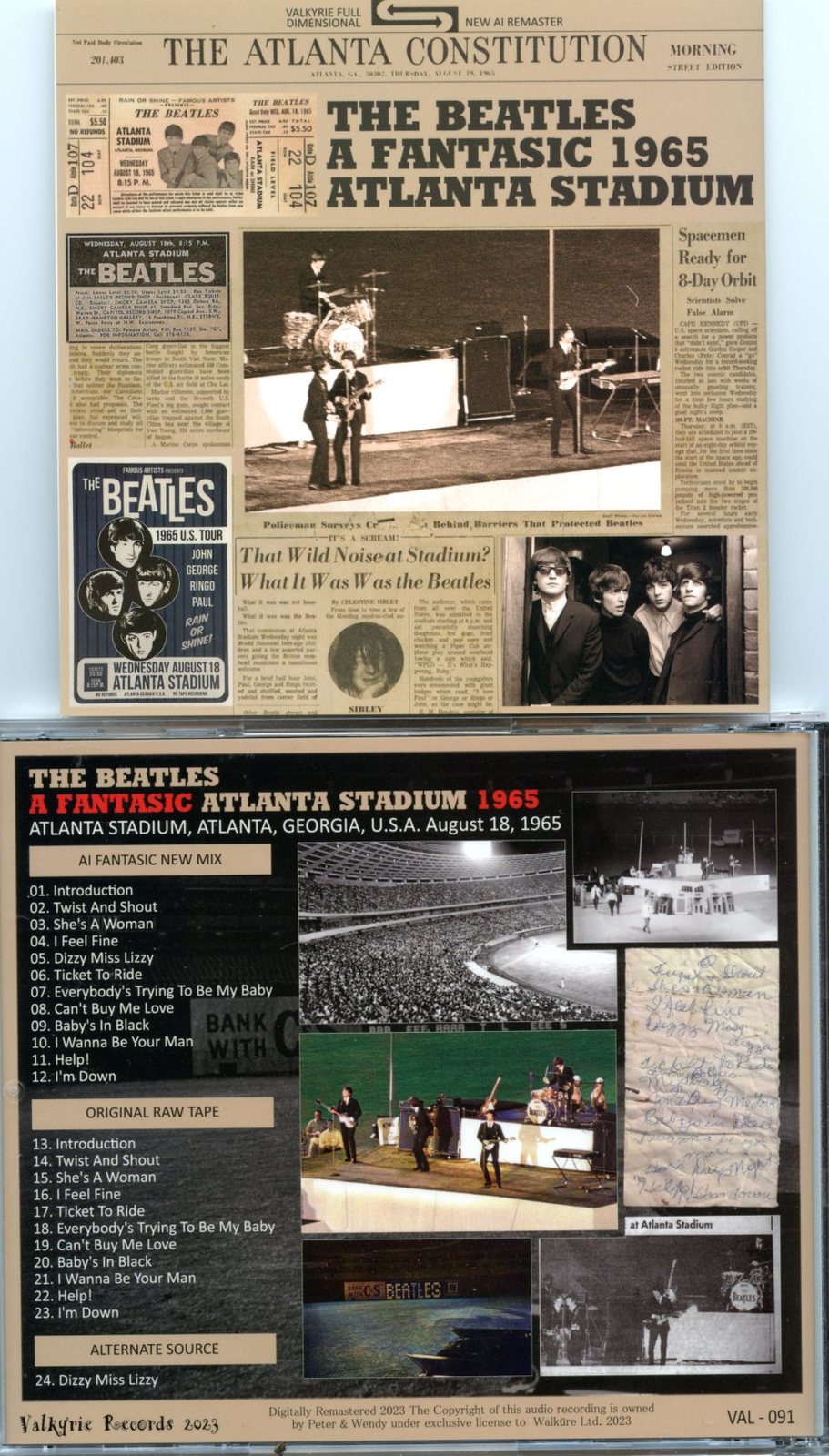 The Beatles - A Fantastic 1965 Atlanta Stadium ( Atlanta Stadium ...