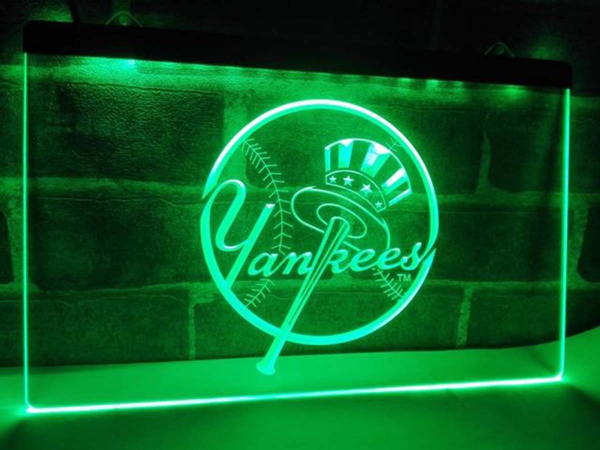 New York Yankees Logo Illuminated Led Neon Sign Home Decor, Lights ...