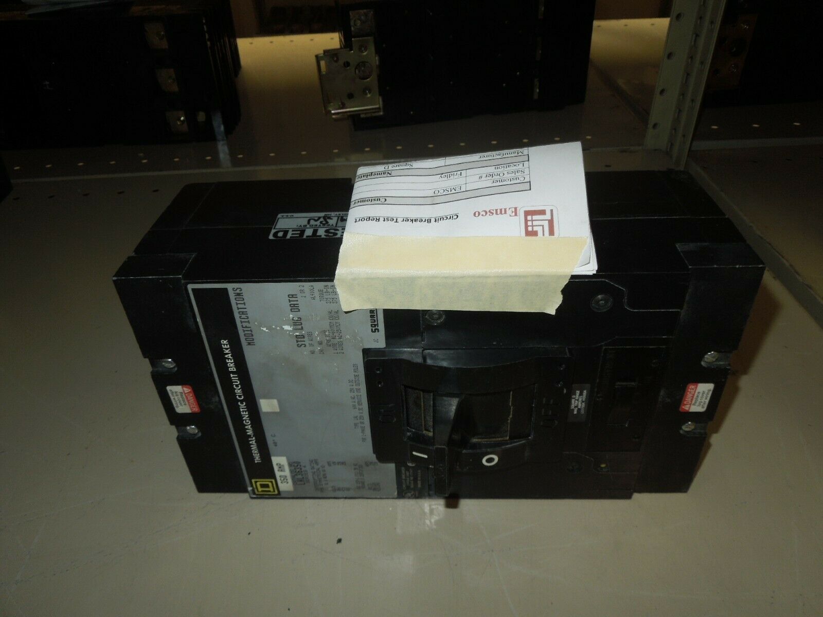 Square D LHL36350 Circuit Breaker 350A 3P 600V AC 250V DC W/ Test ...