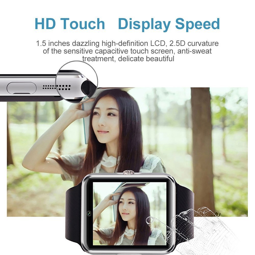 Evershop Bluetooth Android Smart Watch + SIM Card Slot Smartwatch for ...