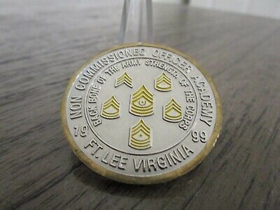 US Army Quartermaster Corps Commandant NCO Academy Challenge Coin #48E ...