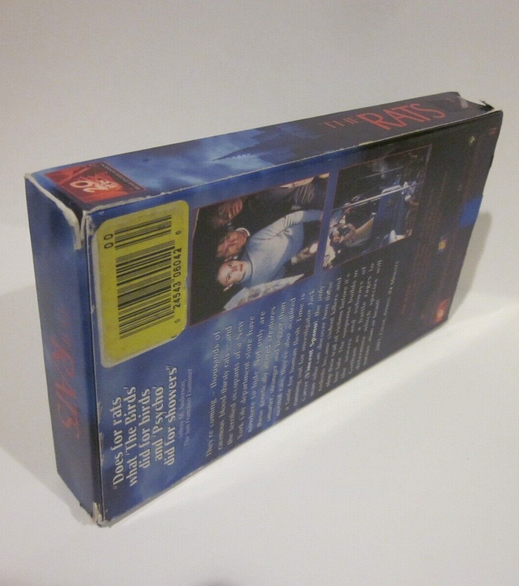 The Rats (Horror VHS) White Tape - Vincent Spano, Madchen Amick - VHS Tapes