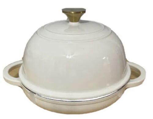 Crofton Cast Iron Bread Oven 9” Enameled Aldi New Limited Edition White ...