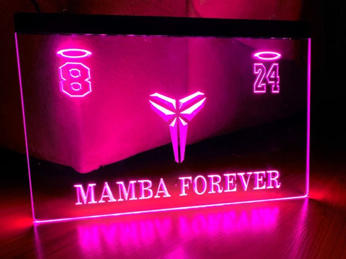 Mamba Forever LED Neon Sign Hang Signs Wall Home Decor, Room, Craft ...