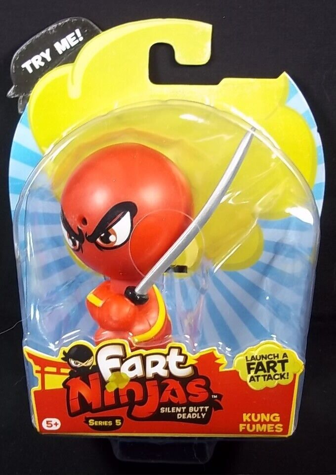 Fart Ninjas Series 5 Kung Fumes Motion Activated Silent Butt Deadly New Action Figures