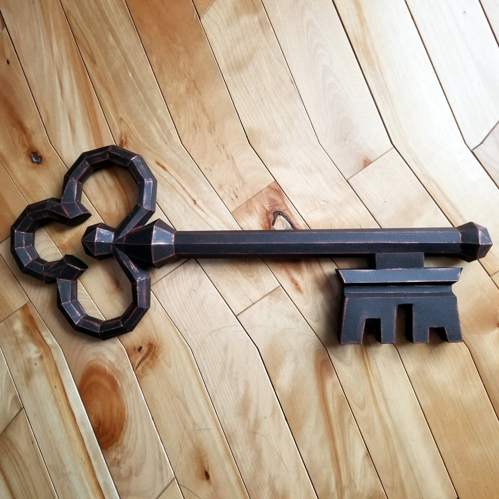 Old key papercraft template - Digital Art