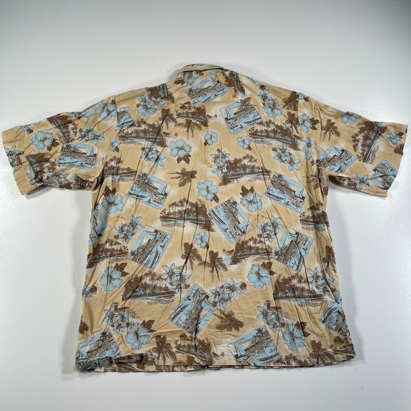 Reyn Spooner Joe Kealoha Hawaiian Shirt Mens L Button Down Sailing ...