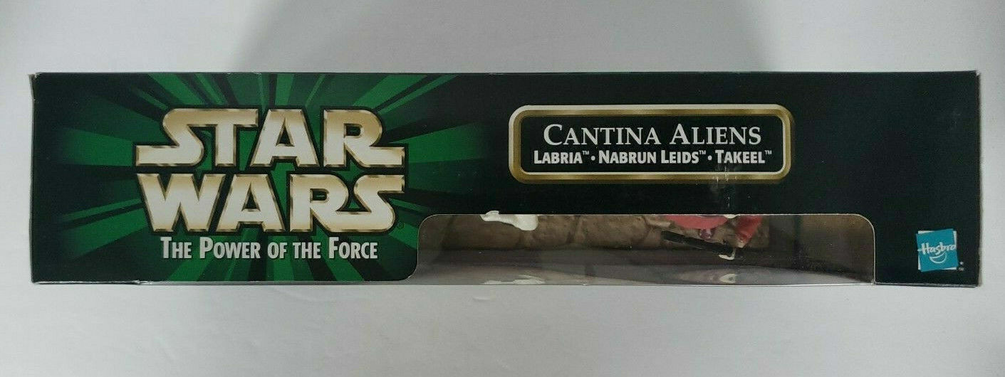 1998 Star Wars Hasbro Cantina Aliens Labria Nabrun Leids Takeel Figures ...