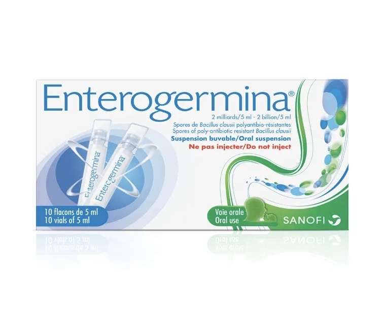 Enterogermina | Oral Suspension | 2 Billion / 5ml | 10 Vials - Dietary Supplements