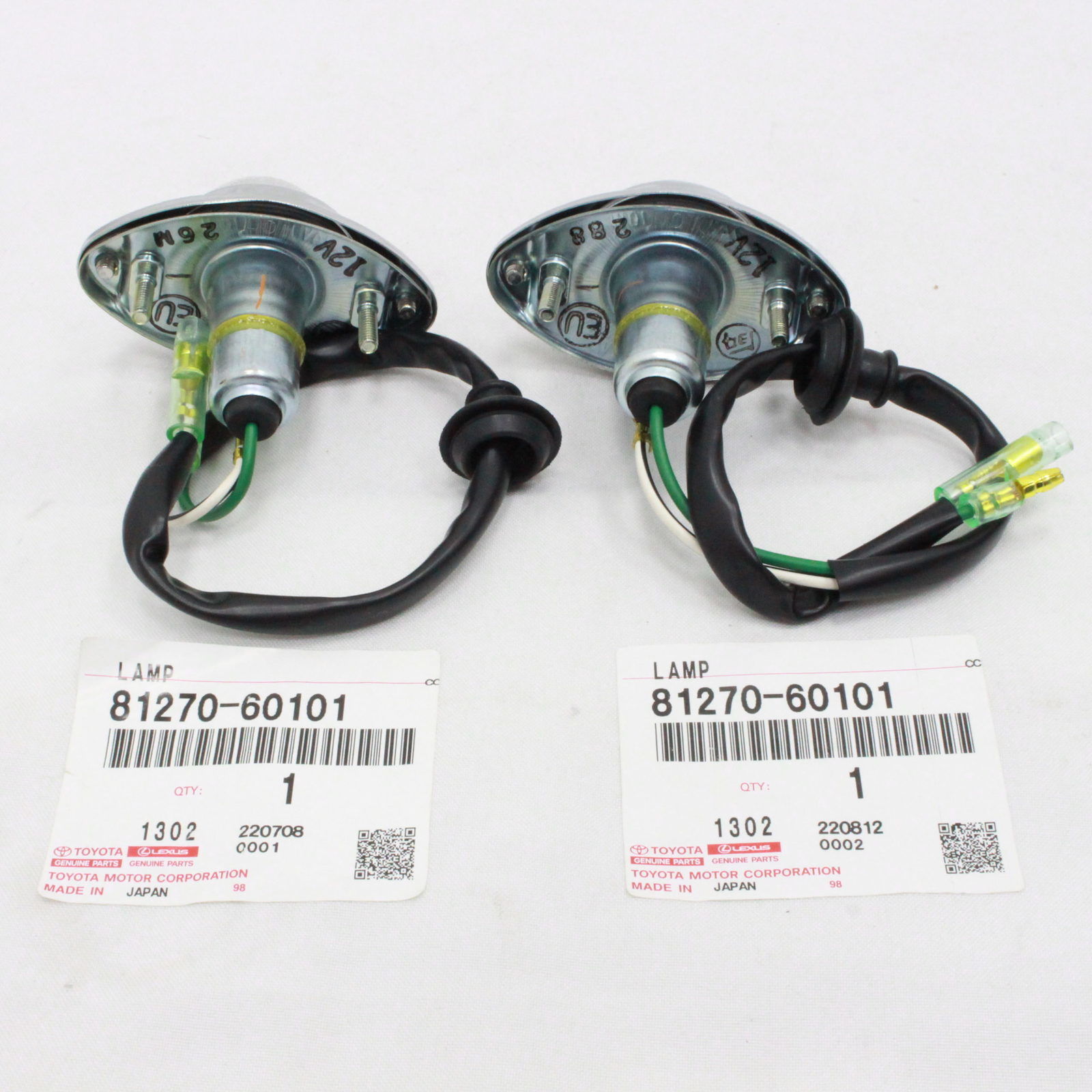 Toyota Land Cruiser FJ40 BJ40 FJ60 License Plate Light Lamp 81270-60101 ...