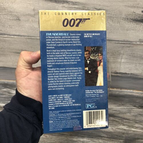 Thunderball VHS NEW FACTORY SEALED Sean Connery James Bond 007 Pink Panther - VHS Tapes