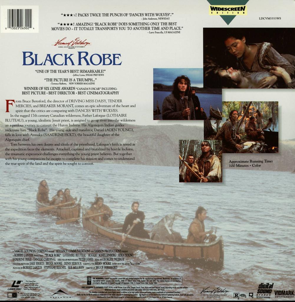 BLACK ROBE LTBX SANDRINE HOLT LASERDISC RARE - Laserdisc