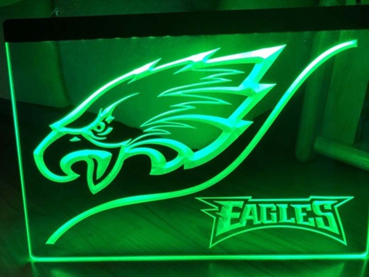 Philadelphia Eagles LED Neon Sign Home Decor Hang Signs Wall, Craft Art ...