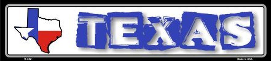 Texas State Outline Novelty Metal Vanity Mini Street Sign - Plaques & Signs