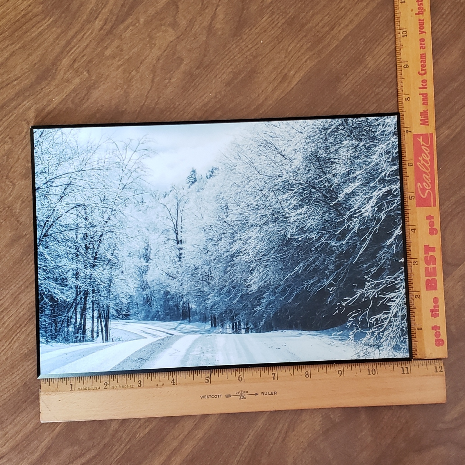 Ice Road Wall Plaque, Jonathan Hart Laminated Photo Reproduction by ...