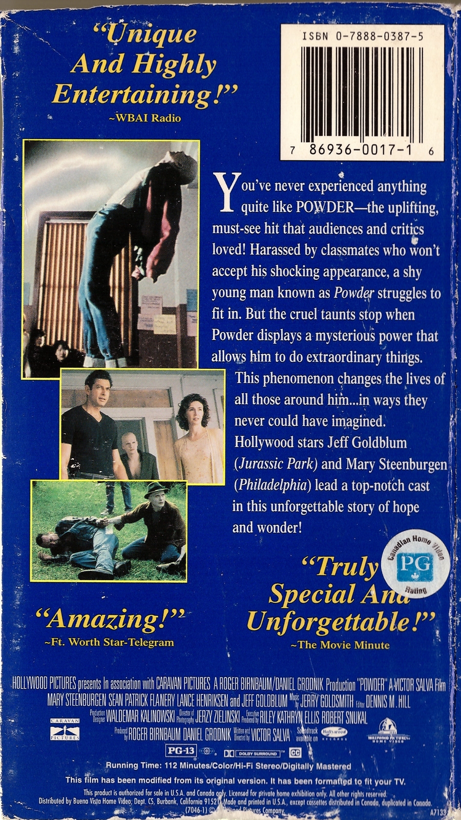 Powder VHS Mary Steenburgen Sean Patrick and 18 similar items