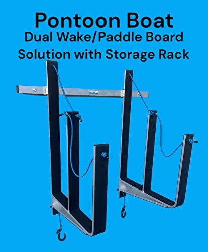 Pontoon Boat Dual Wake/Paddle Board Solution with Storage Rack - Water ...