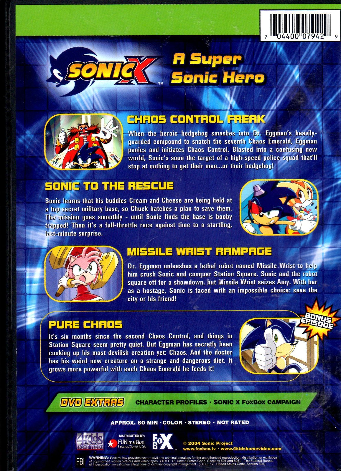 DVD Movie - Sonic X - A Super Sonic Hero - DVDs & Blu-ray Discs
