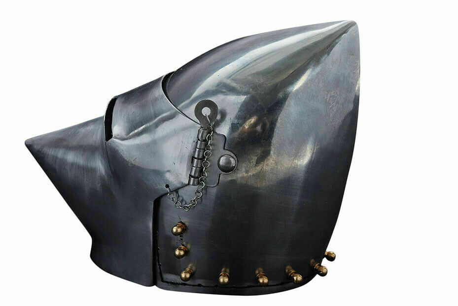 Medieval Bascient Hounskull Helmet 18 gauge Klappvisor Battle Armor ...