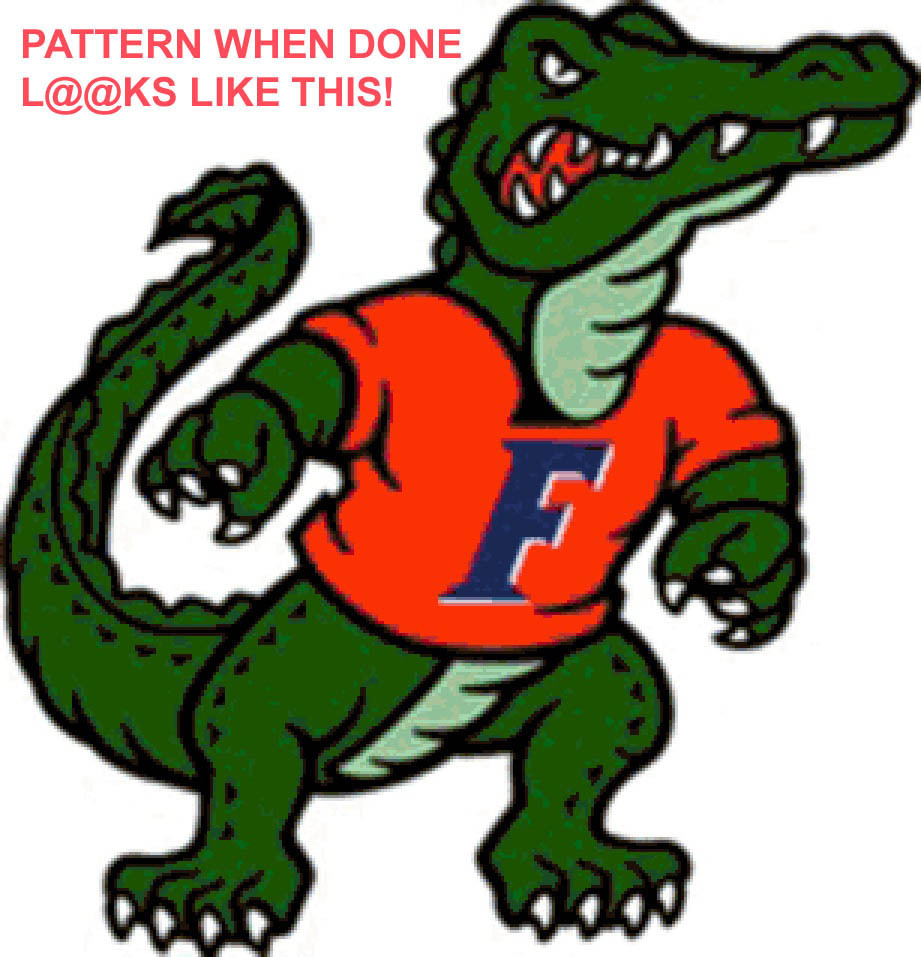 Florida Gator Cross Stitch Pattern***LOOK*** and 50 similar items