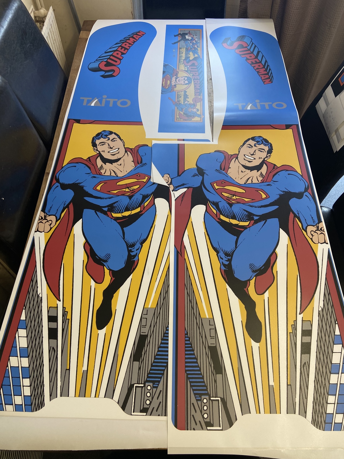 Atgames Legends Ultimate ALU Superman Retro design decal Arcade Cabinet ...