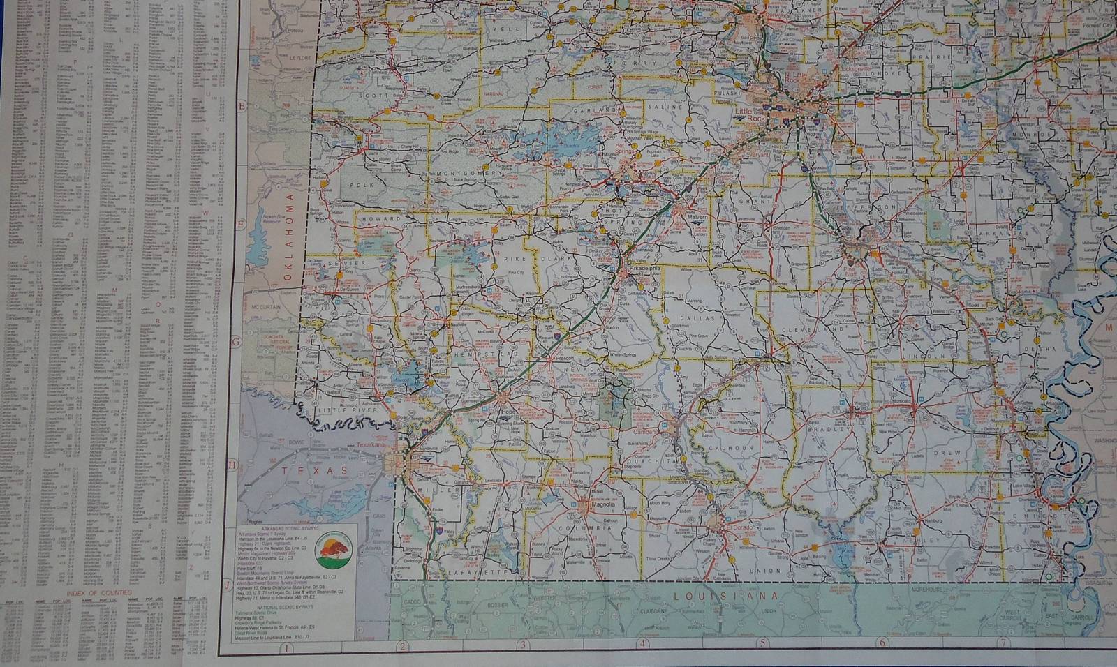BRAND NEW HUGE 2016-17 ARKANSAS STATE HIGHWAY MAP - EXCELLENT REFERENCE ...