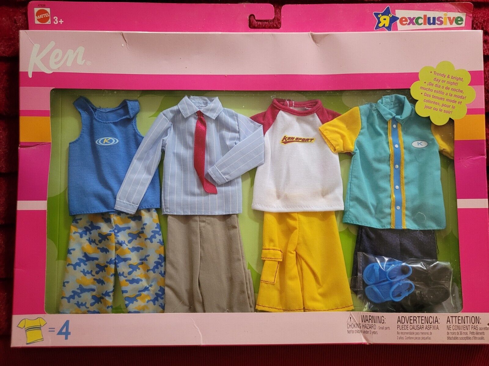 Ken doll 4 outfits NIB, Mattel 47638, Toys R' Us Exclusive - Clothing ...