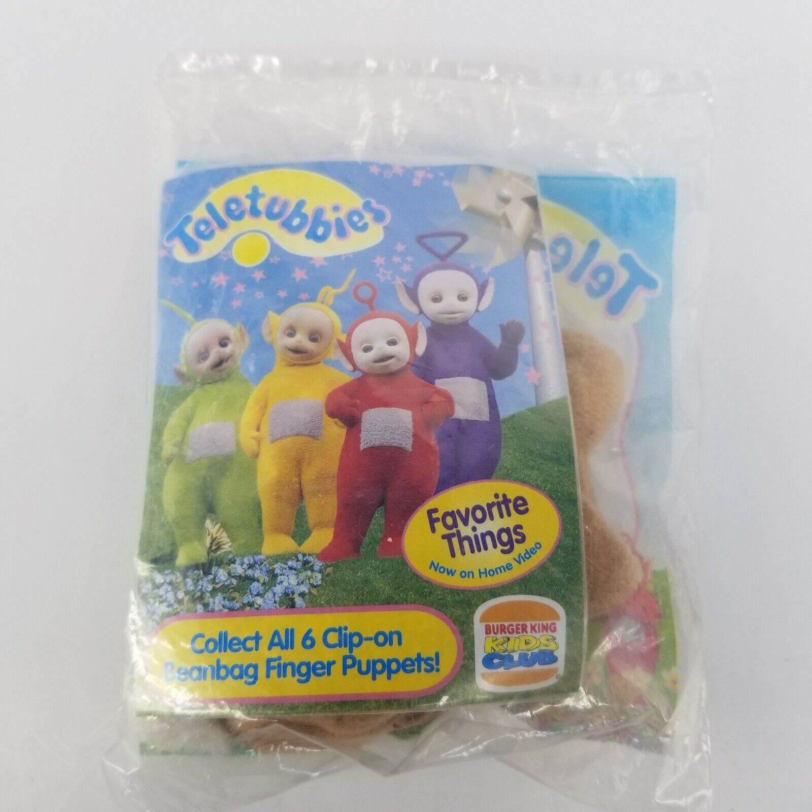 TELETUBBIES Bunny Rabbit Clip-on Bean Bag Finger Puppet Burger King ...