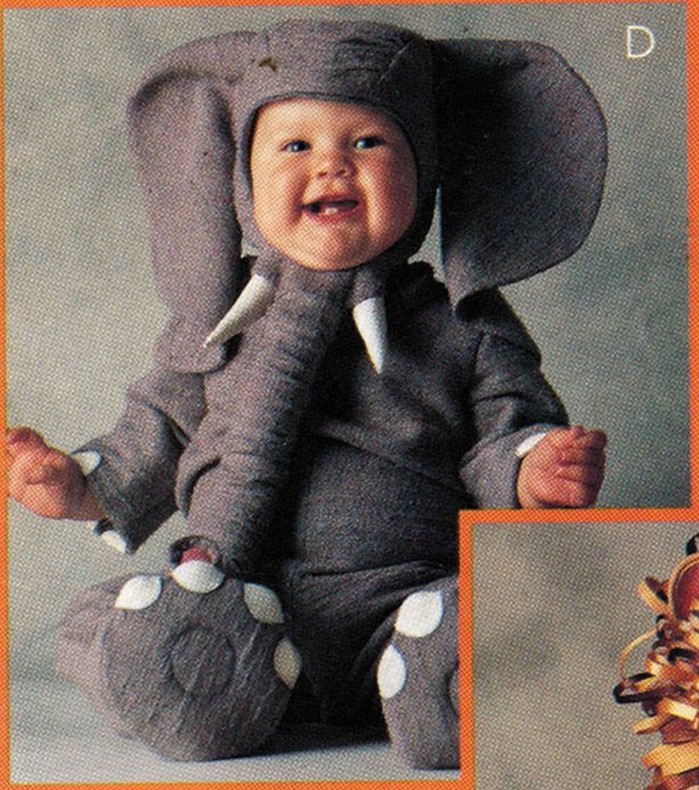 Toddlers Skunk Lion Monkey Elephant Panda Halloween Costume Sew Pattern ...