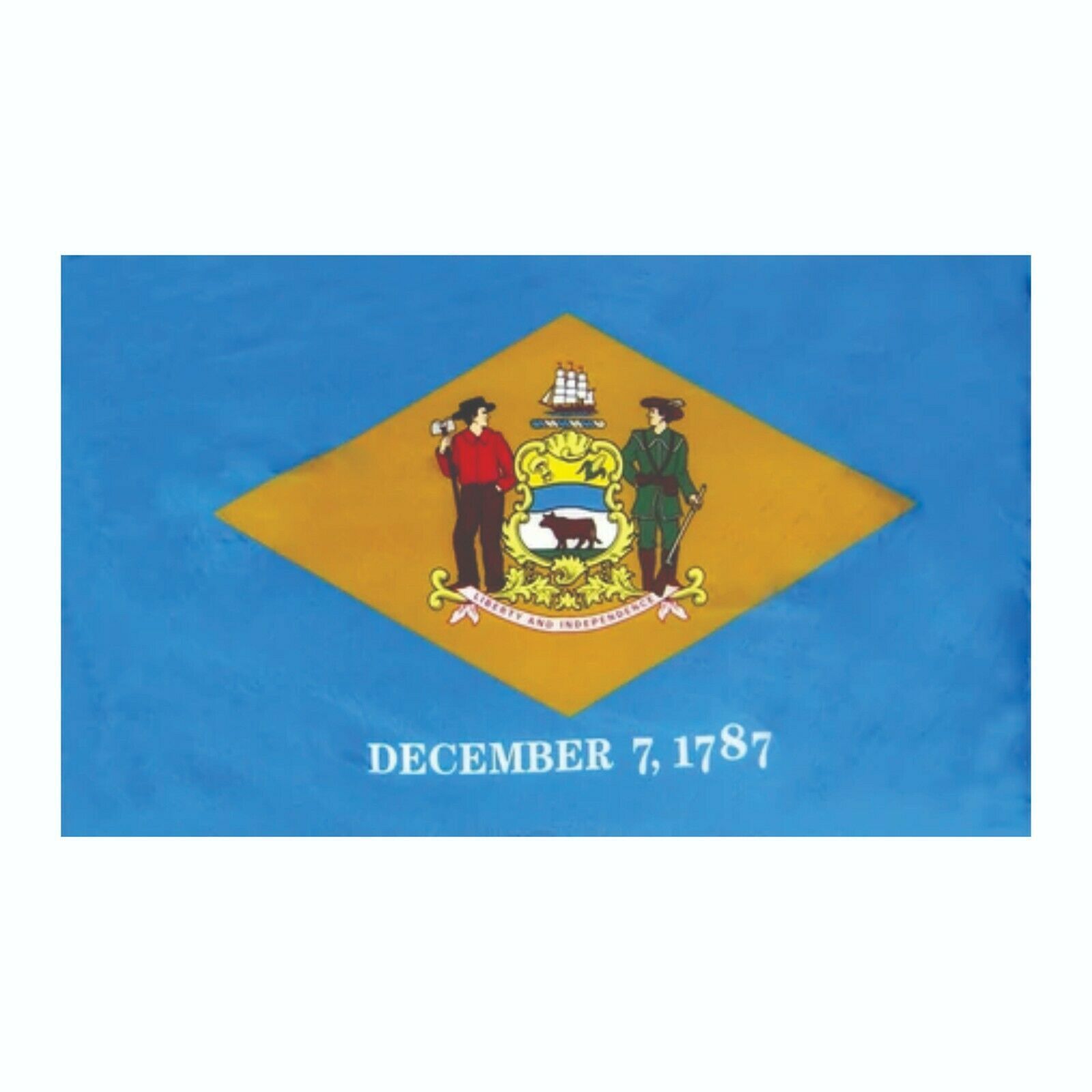 Delaware State Flag Sticker, Decal, Bumper Sticker Vacation Sticker 3 ...