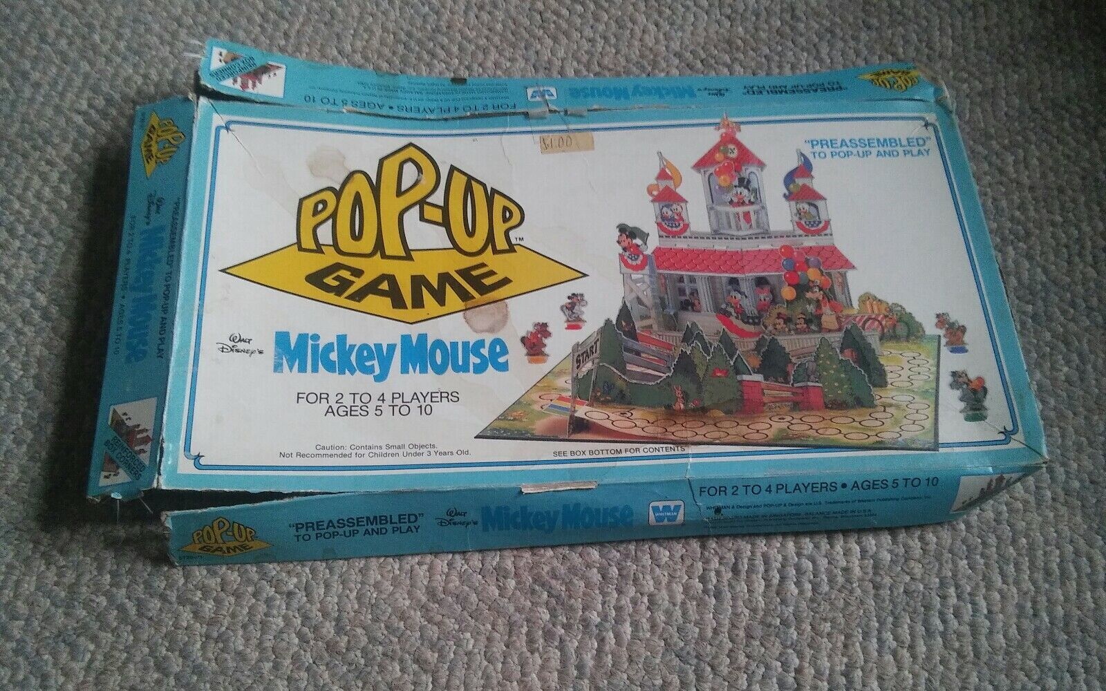 Vintage 1982 Walt Disney Mickey Mouse Pop-Up Board Game - Toys, Games ...