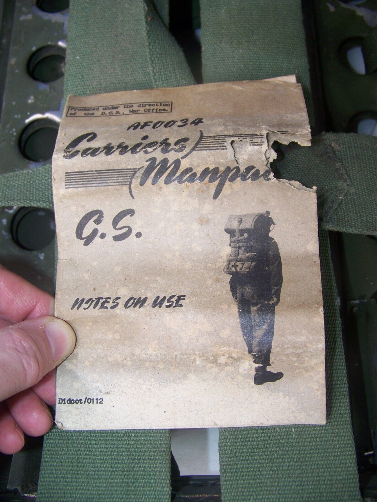 US Army Carrier Manpack GS Military Back Pack Frame AF0034 - Army