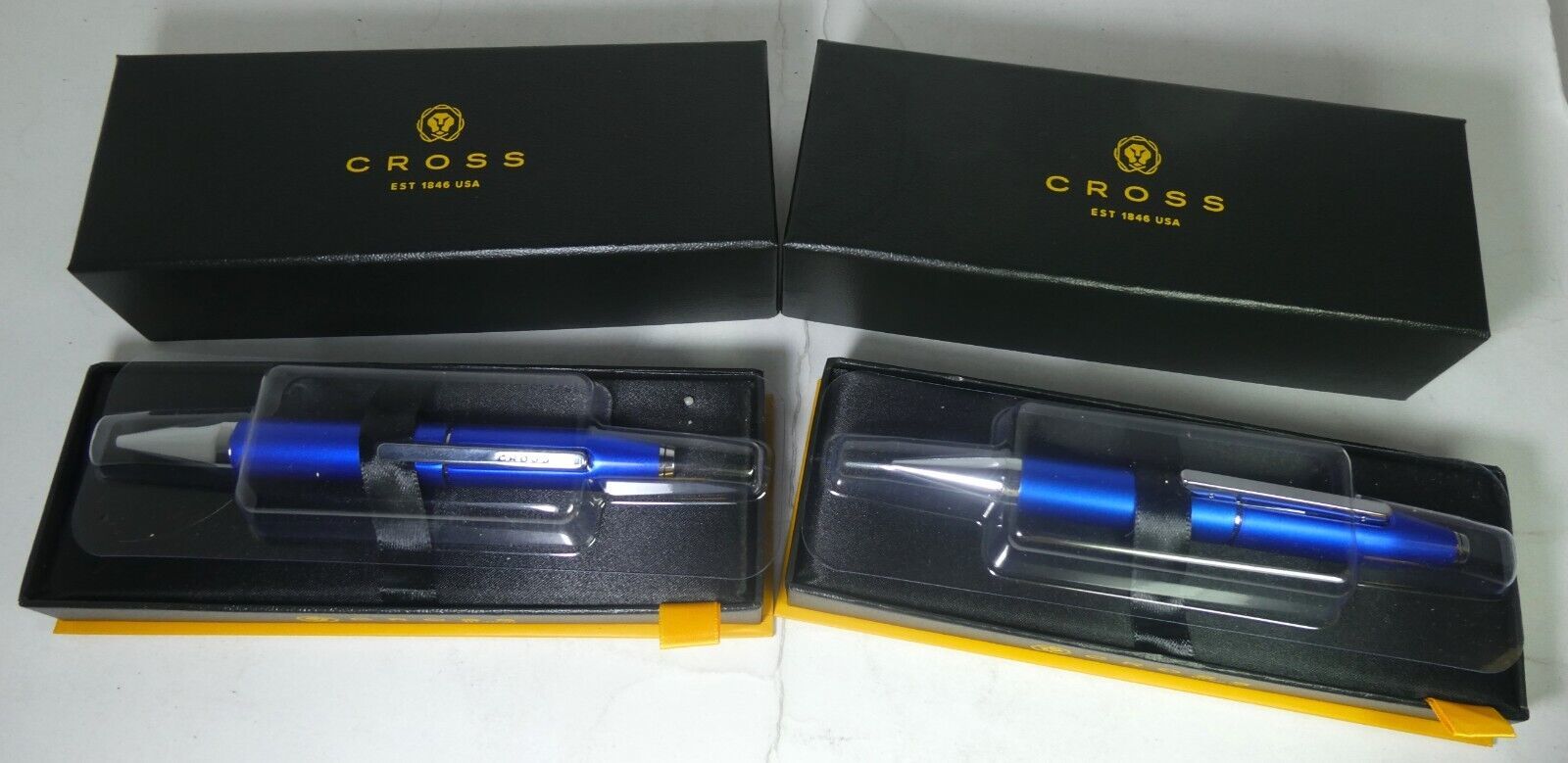 CROSS Rolling Ball Pen Stylo Roller Cobalt Blue AT0725-4 in Brand Box W ...