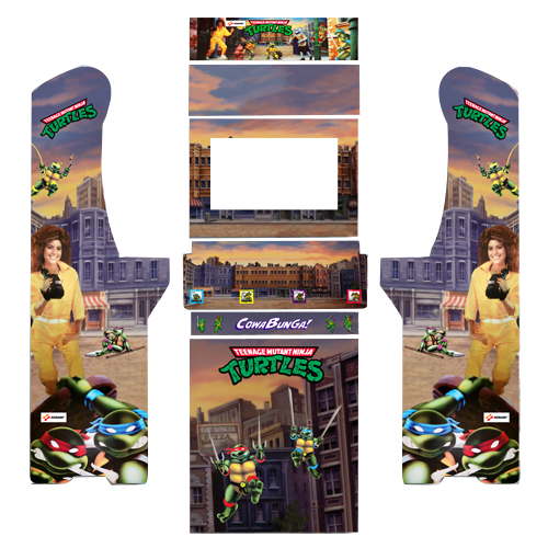 AtGames Legends Ultimate ALU Retro TMNT Arcade Cabinet vinyl side Art ...