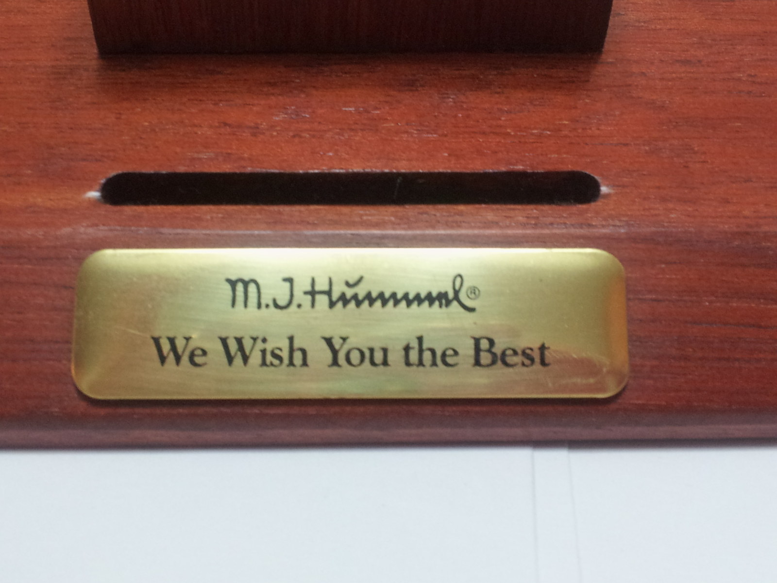 Danbury Mint Hummel 1993 We Wish You the Best Plate-11-y068 - Collector ...