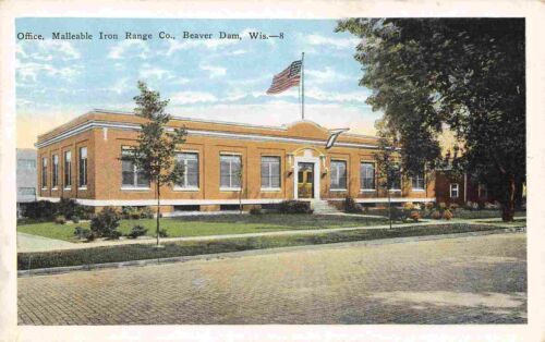 Malleable Iron Range Co Office Beaver Dam Wisconsin 1930s postcard ...