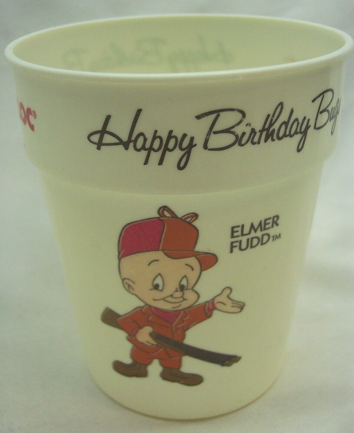 WB Looney Tunes BUGS BUNNY Happy Birthday Elmer Fudd Plastic Children's ...