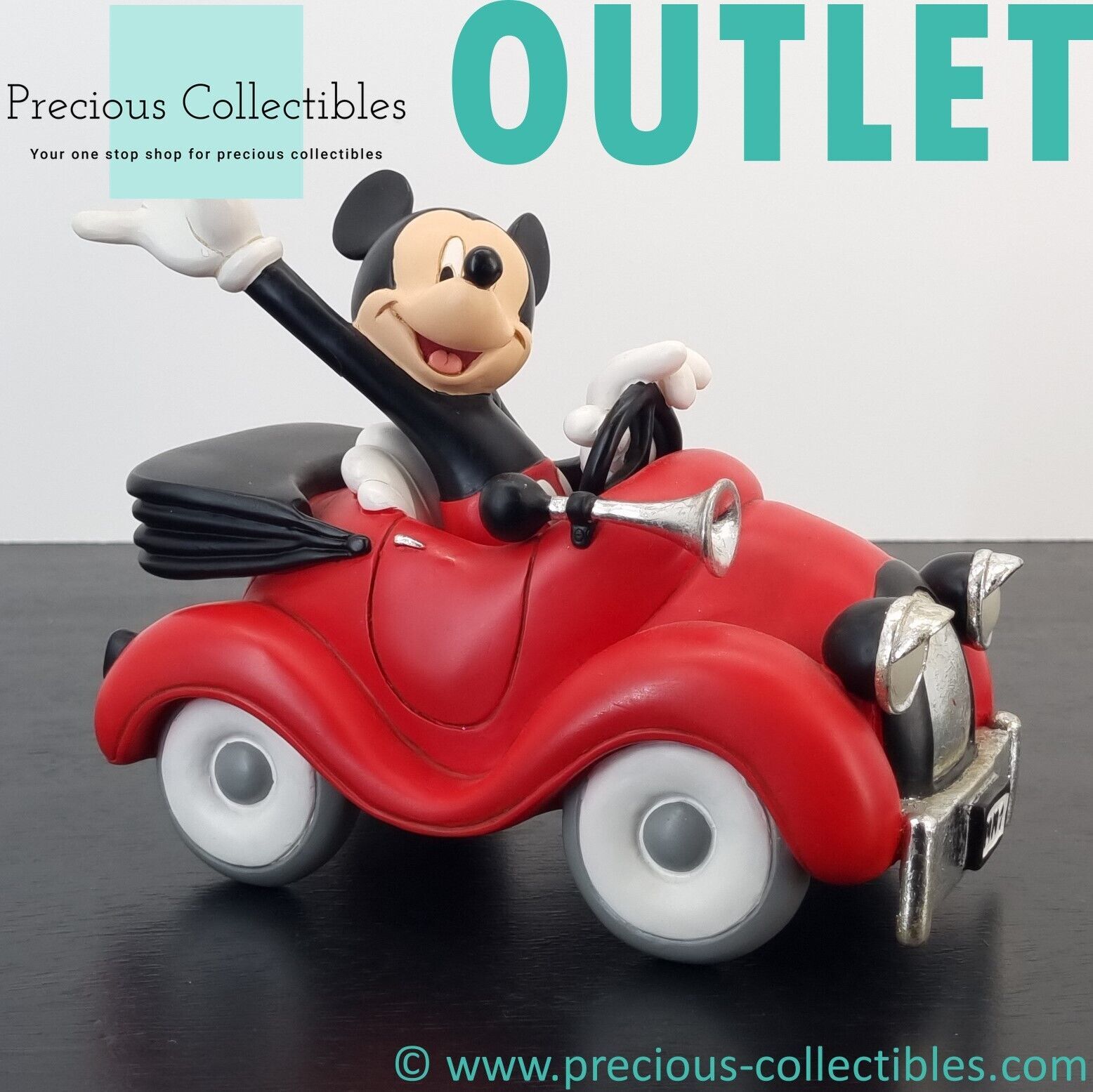 Extremely rare! Mickey Mouse driving his car. Vintage Disney ...